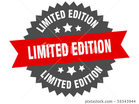 limited edition sign. limited edition red-black - Stock Illustration ...