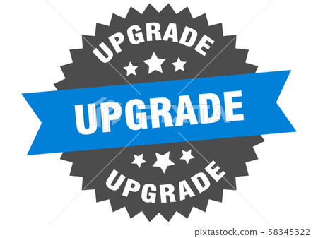 upgrade sign. upgrade blue-black circular band - Stock Illustration ...