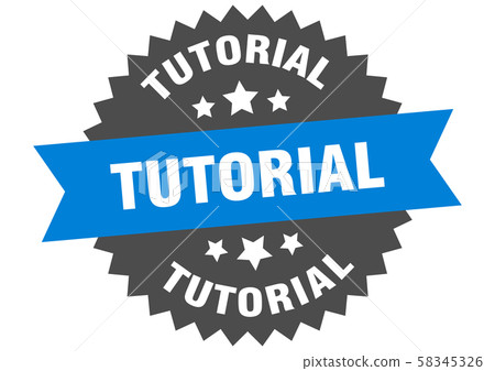 tutorial sign. tutorial blue-black circular band - Stock Illustration ...