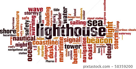 Lighthouse word cloud - Stock Illustration [58359200] - PIXTA