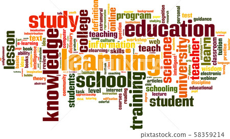 Learning word cloud - Stock Illustration [58359214] - PIXTA