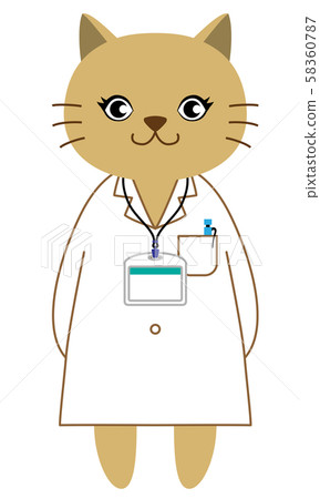 Illustration of a cat pharmacist - Stock Illustration [58360787] - PIXTA