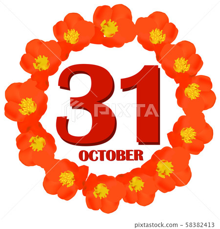 October 31 icon. For planning important day.... - Stock Illustration ...