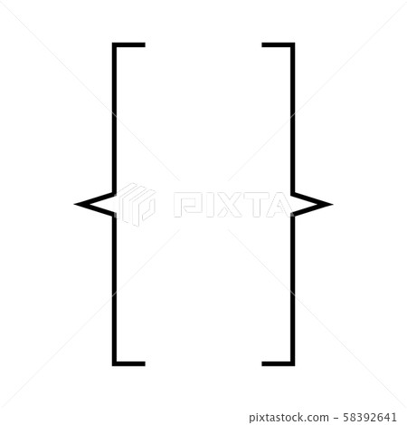 Bracket icon. Web - Stock Illustration [58392641] - PIXTA