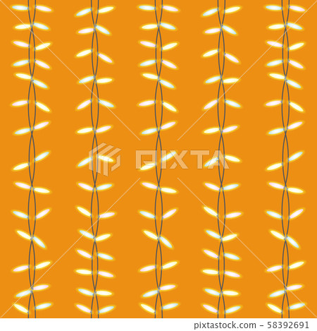 Set of overlapping, glowing string lights. ... - Stock Illustration ...