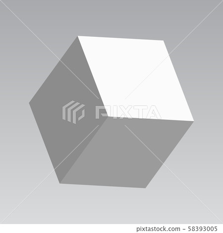 Vector cube. 3D White - Stock Illustration [58393005] - PIXTA