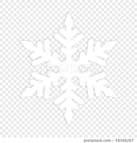 Isolated winter snowflake. Element - Stock Illustration [58398267] - PIXTA