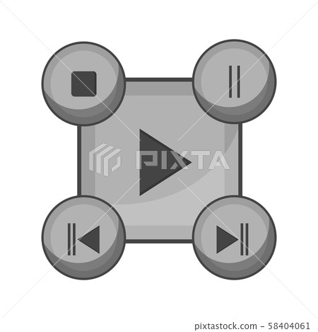 Isolated media web button - Stock Illustration [58404061] - PIXTA