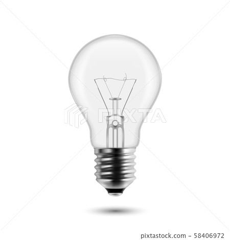 Vector 3d Realistic Off Light Bulb Icon Closeup... - Stock Illustration ...
