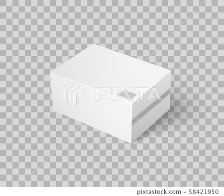 Closed Parcel Icon Vector Rectangular Package Box - Stock Illustration ...