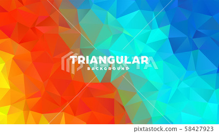 Triangle polygonal abstract geometric...-插圖素材 [58427923] - PIXTA圖庫