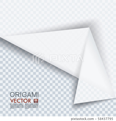 Paper folded transparent.eps - Stock Illustration [58437795] - PIXTA