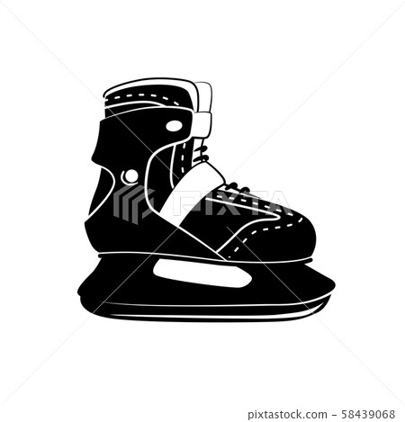 Fitness skating glyph icon, winter activity and... - Stock Illustration ...