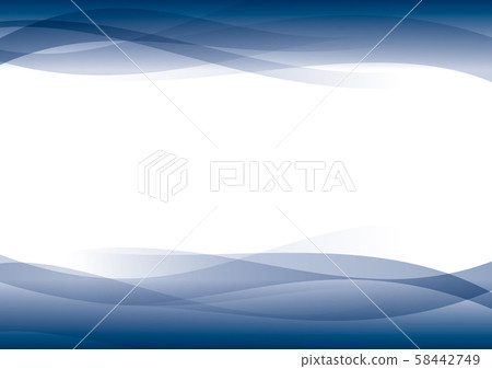 Curve wave top and bottom, background - Stock Illustration [58442749 ...