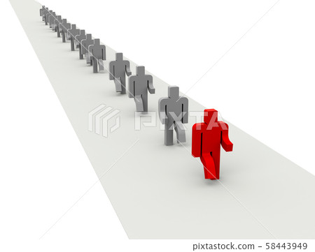 Marching character - Stock Illustration [58443949] - PIXTA