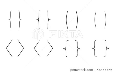 Different brackets set. - Stock Illustration [58455566] - PIXTA