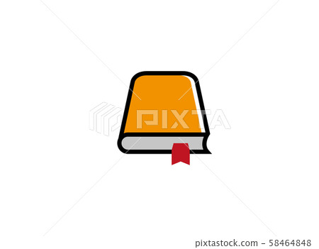 closed book with a Page tag for logo design... - Stock Illustration ...