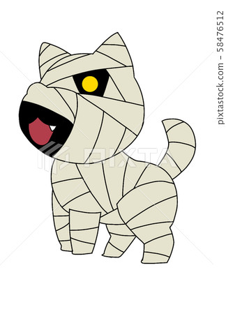 Halloween: Mummy dog - Stock Illustration [58476512] - PIXTA