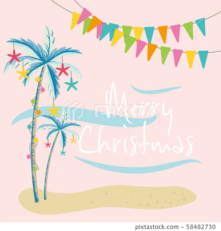 Tropical christmas illustration - Stock Illustration [58482730] - PIXTA