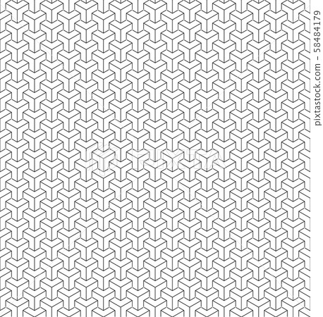 Abstract seamless arrow pattern in japanese style - Stock Illustration ...