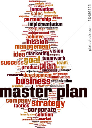 Master plan word cloud - Stock Illustration [58486323] - PIXTA