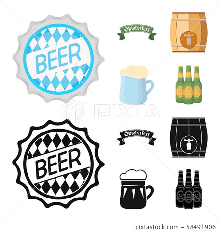 Vector design of minimal and pint logo. Set of... - Stock Illustration ...