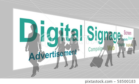 vector, vectors, digital signage - Stock Illustration [58500183] - PIXTA