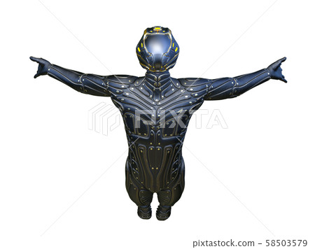 Cyber man - Stock Illustration [58503579] - PIXTA