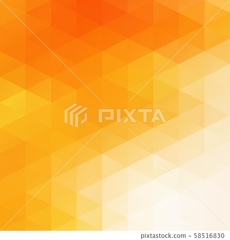 Orange Grid Mosaic Background, Creative Design - Stock Illustration ...
