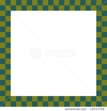 Plaid simple square frame - Stock Illustration [58521598] - PIXTA