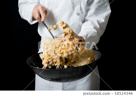 Cook fried fried rice - Stock Photo [58524346] - PIXTA