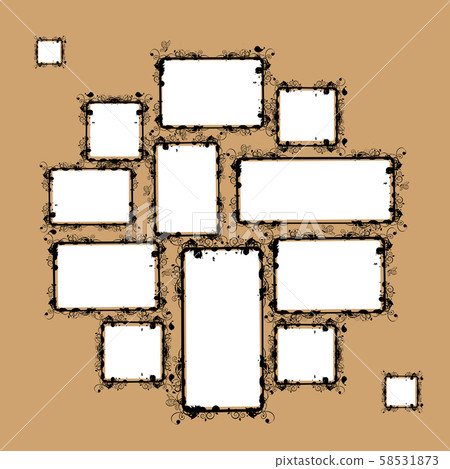 Collage of frames for your design - Stock Illustration [58531873] - PIXTA