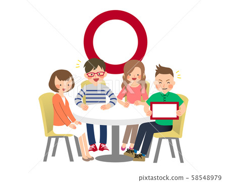 Table flip answer correct answer - Stock Illustration [58548979] - PIXTA