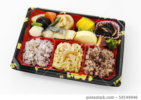 Three-color rice bowl - Stock Photo [58549946] - PIXTA