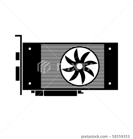 Video card icon. - Stock Illustration [58559353] - PIXTA