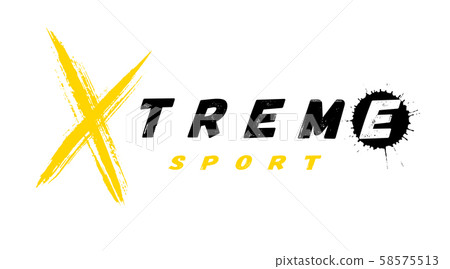 Extreme sport logo, emblem in grunge style.... - Stock Illustration ...