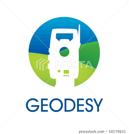Vector logo of geodesy, design and topography - Stock Illustration ...