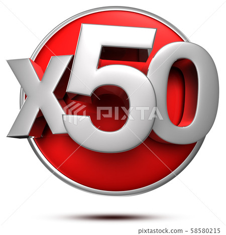 x50 3d. - Stock Illustration [58580215] - PIXTA