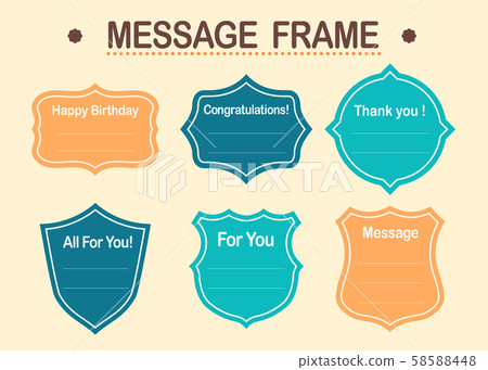 Message frame set - Stock Illustration [58588448] - PIXTA