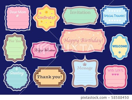 Message frame set - Stock Illustration [58588450] - PIXTA