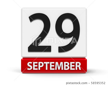 Cubes calendar 29th September - Stock Illustration [58595352] - PIXTA