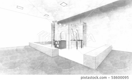 Library no people illustration 98 - Stock Illustration [58600095] - PIXTA
