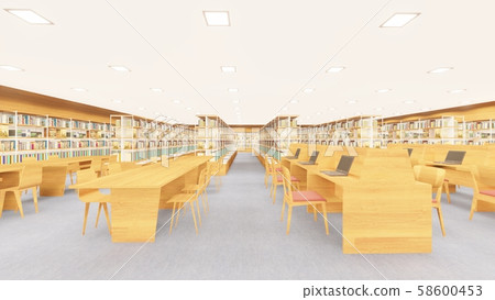 Library No People Illustration 33 - Stock Illustration [58600453] - PIXTA