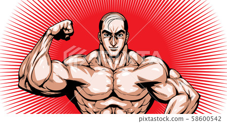 Bald, barcode, skinhead, dramatic, cartoon,... - Stock Illustration ...