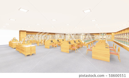 Library No People Illustration 21 - Stock Illustration [58600551] - PIXTA