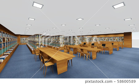 Library No People Illustration 14 - Stock Illustration [58600589] - PIXTA