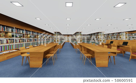 Library No People Illustration 12 - Stock Illustration [58600591] - PIXTA