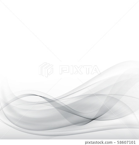Grey waves and lines Abstract vector background... - Stock Illustration ...
