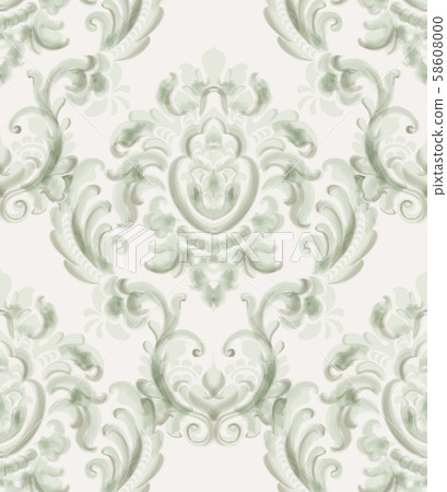 Rococo texture pattern - Stock Illustration [58608000] - PIXTA