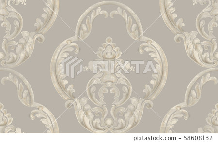 Rococo texture pattern - Stock Illustration [58608132] - PIXTA